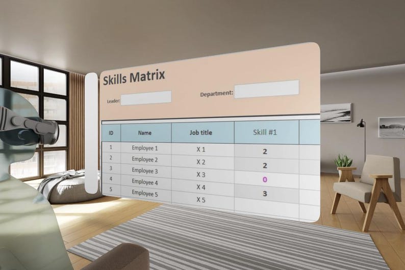 Customizable Skills Matrix Template for Operational Excellence Excel ...