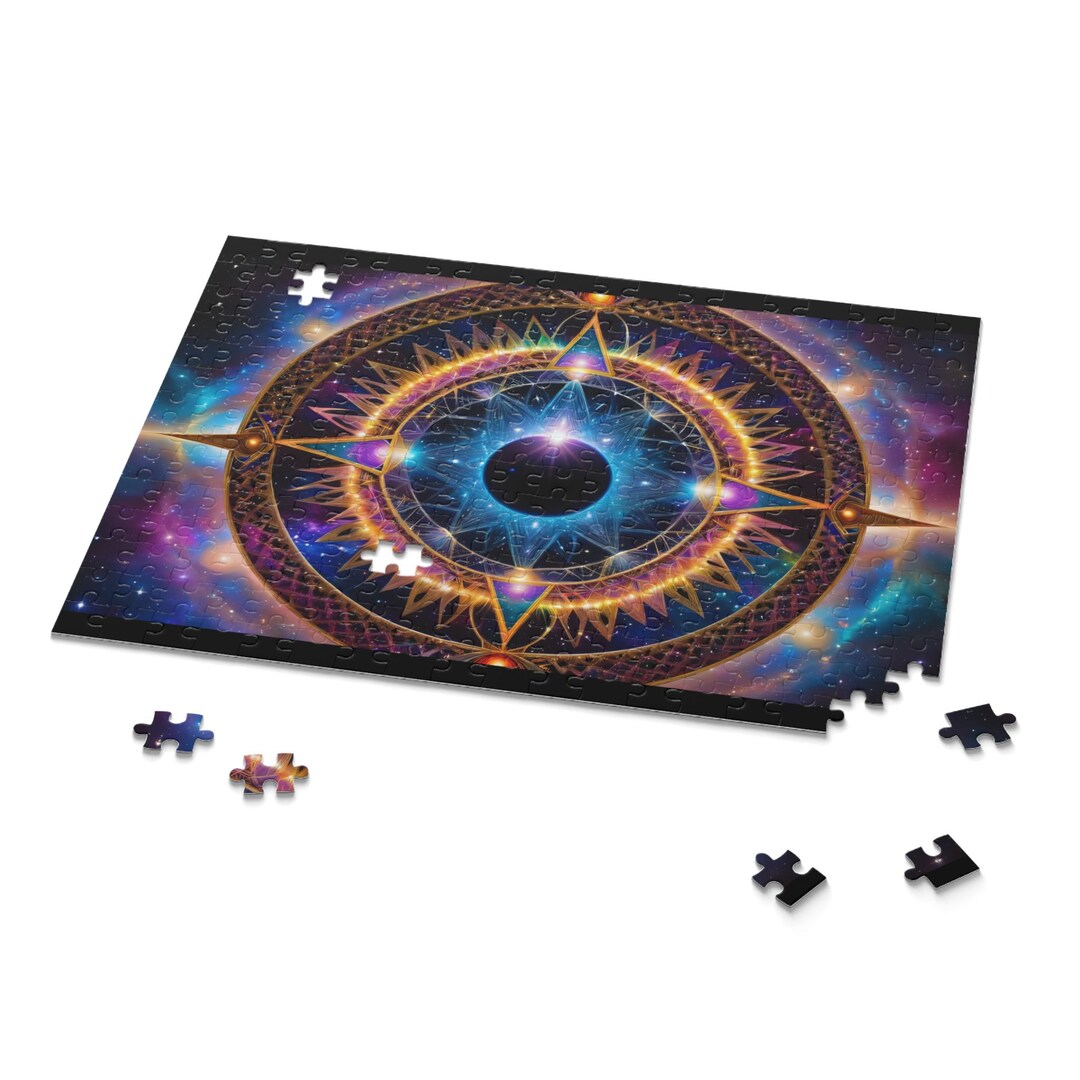Spiritual Jigsaw Puzzle, Mystical Space Mandala Jigsaw Puzzle - Etsy