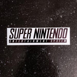 SUPER NINTENDO Sticker - 5 X 1.33" [weatherproof Vinyl Bumper Decal ...