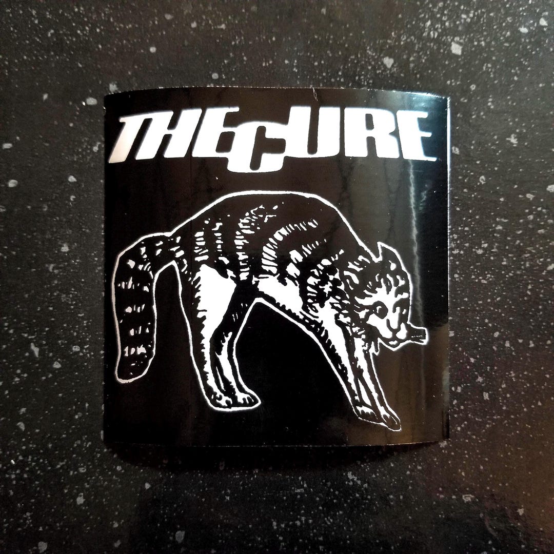 THE CURE Sticker “cat” 4 X 4" [weatherproof Vinyl Bumper Decal ...
