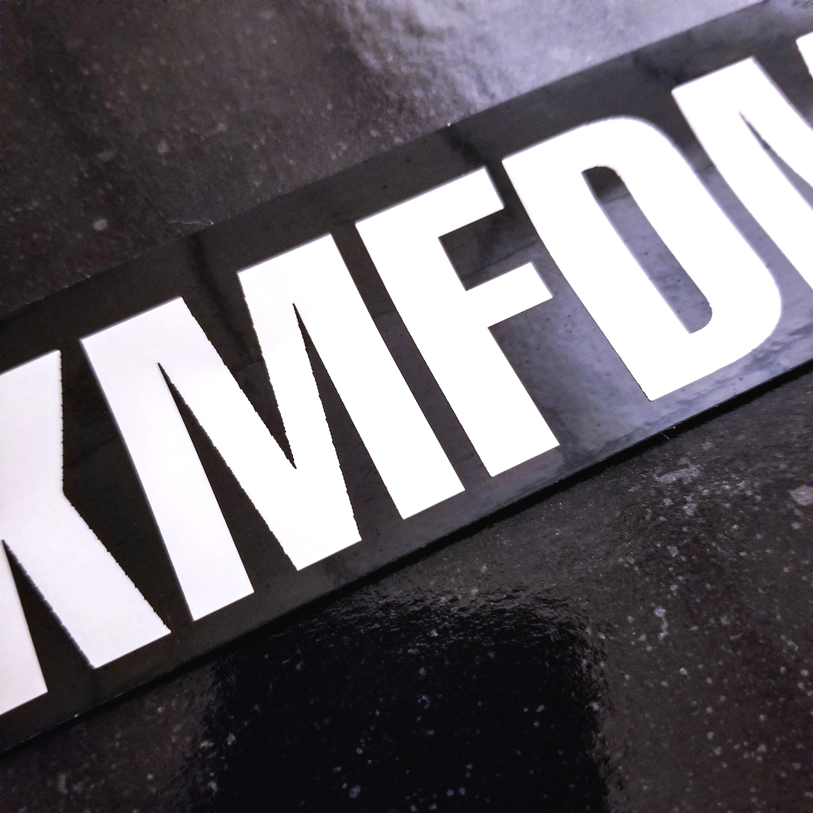 KMFDM Sticker 6 X 2" [weatherproof Vinyl Bumper Decal] [industrial Goth ...