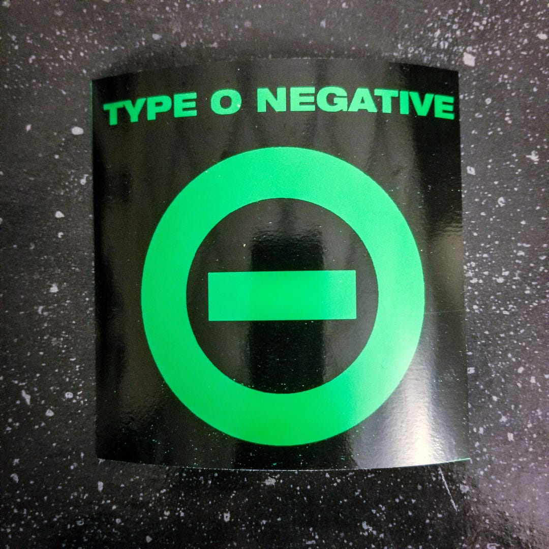TYPE O NEGATIVE Sticker 4 X 4" [weatherproof Vinyl Bumper Decal] [band ...
