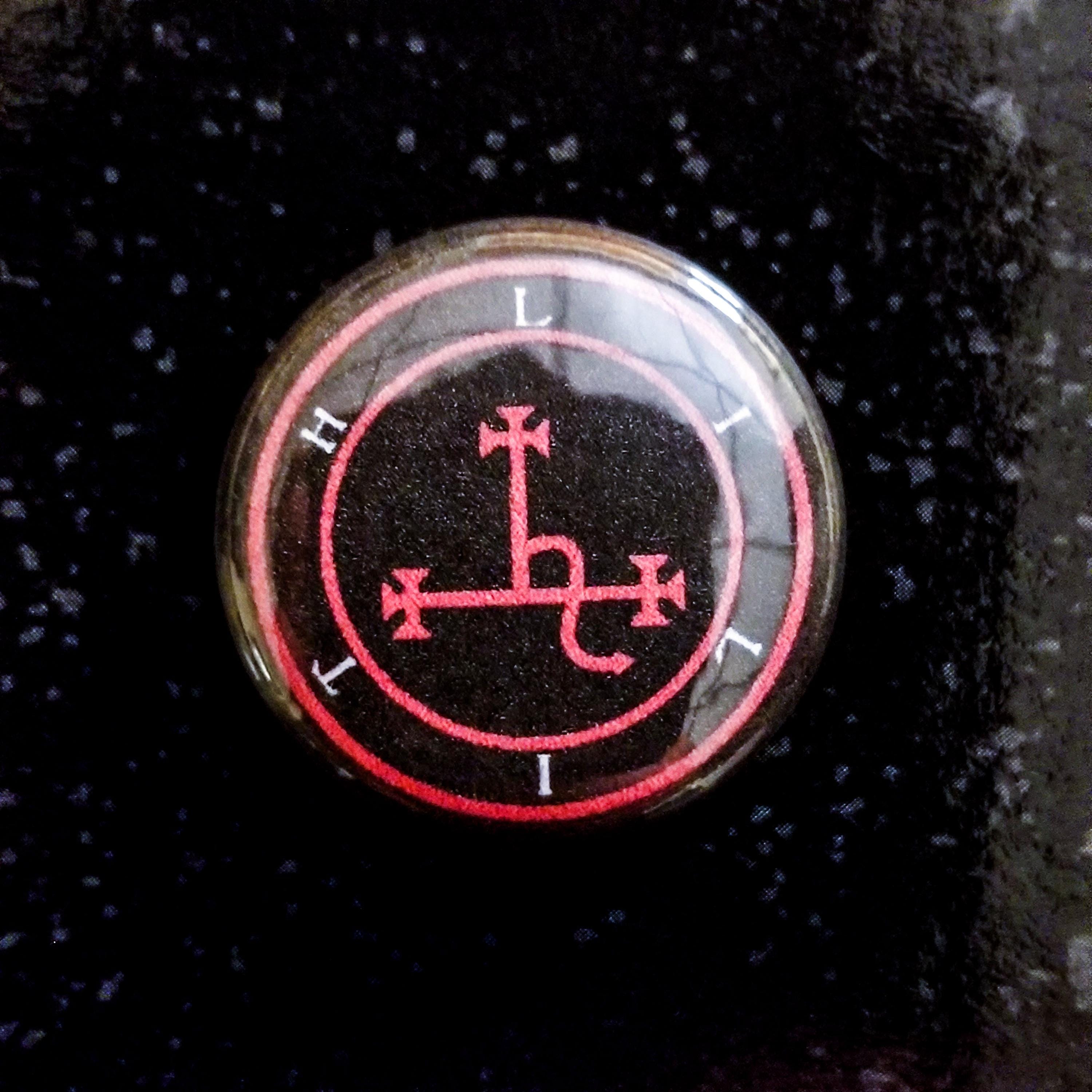 LILITH Sigil 1-inch [pin / Button / Badge] — [magick Satan Lucifer ...