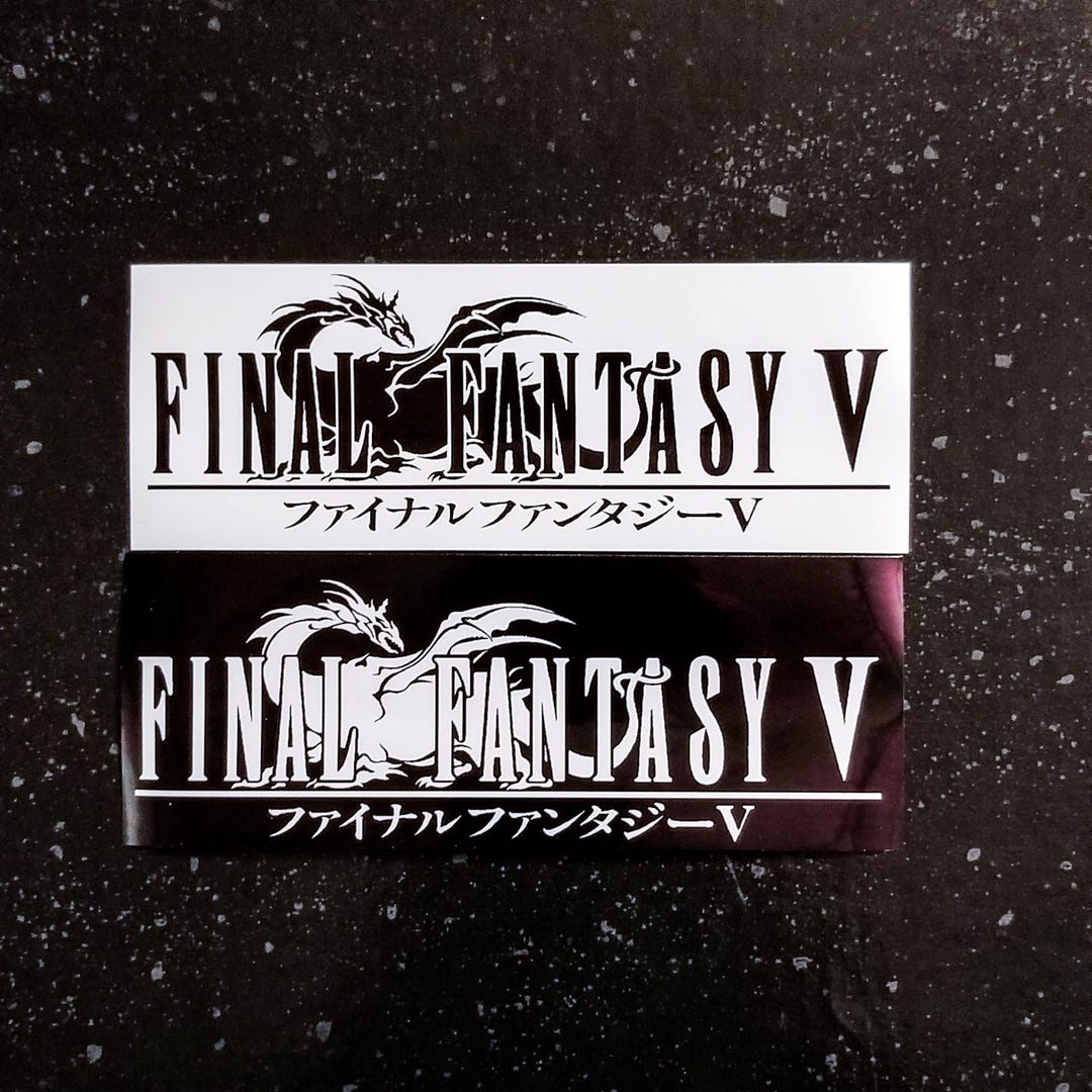 FINAL FANTASY V Sticker - 6 X 2" [weatherproof Vinyl Bumper Decal ...