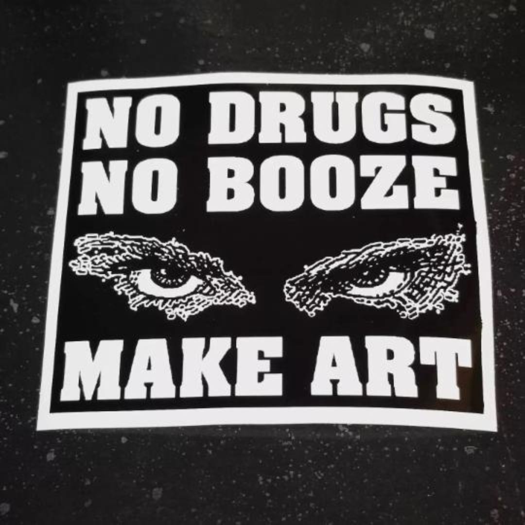 No Drugs No Booze Sticker 5 X 4" [weatherproof Vinyl Bumper Decal ...