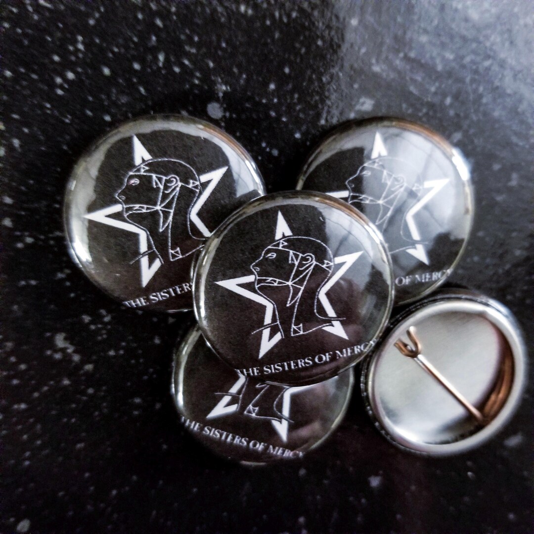 SISTERS OF MERCY Logo 1-inch [pin / Button / Badge] — [bauhaus Killing ...