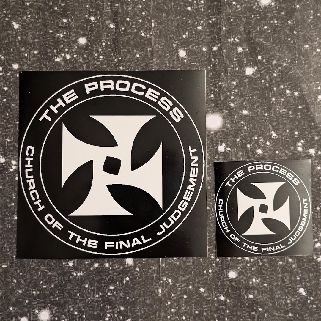 THE PROCESS Sticker "church of the Final Judgement" 4 X 4 ...