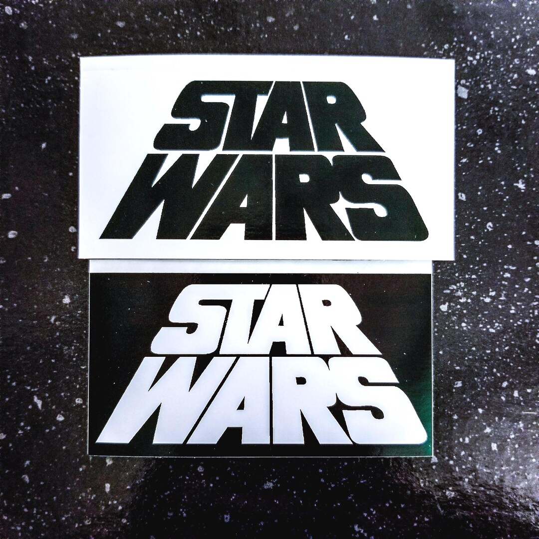 STAR WARS Sticker “vintage Logo” 4 X 2" [weatherproof Vinyl Bumper ...