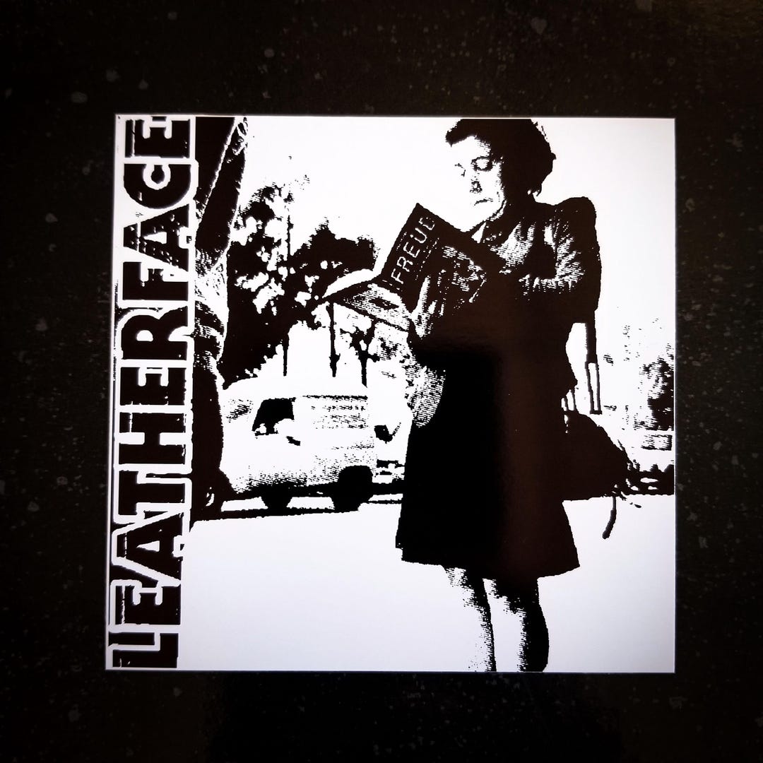 LEATHERFACE Sticker 4 X 4" [weatherproof Vinyl Bumper Decal] [band Logo ...
