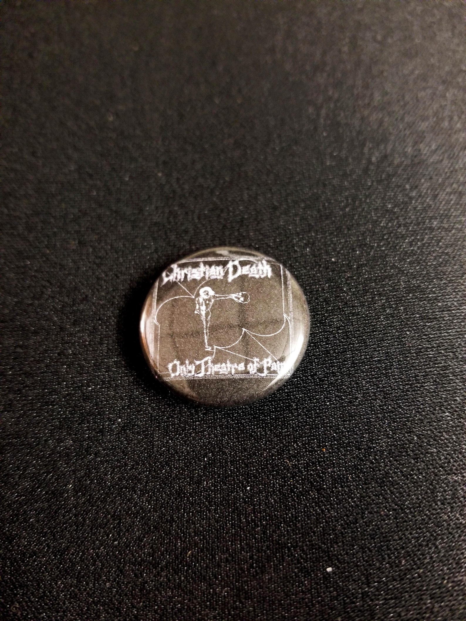 CHRISTIAN DEATH 1-inch [pin / Button / Badge] — [clan of Xymox Siouxsie ...