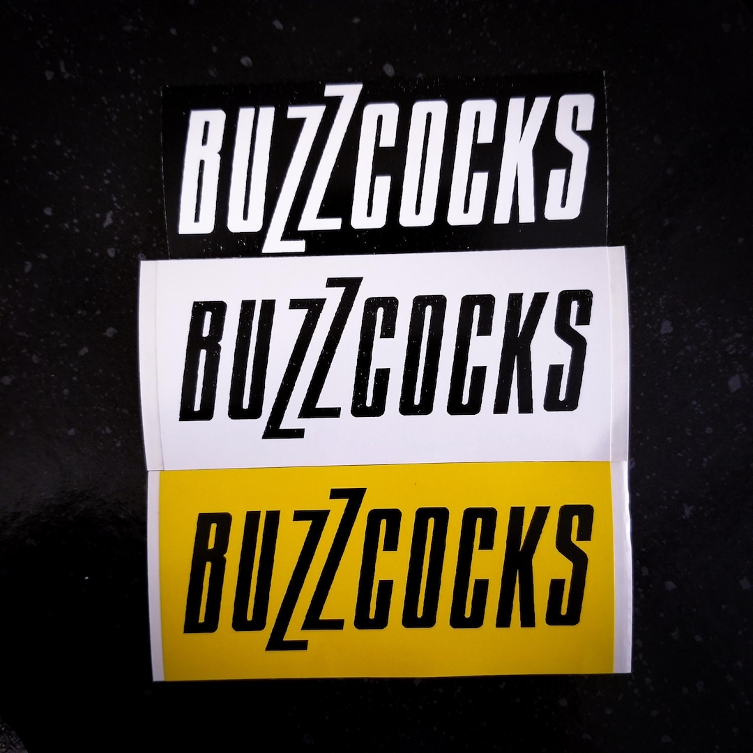 Buzzcocks 2 X 5 weatherproof Vinyl Bumper Sticker / Decal band Logo ...