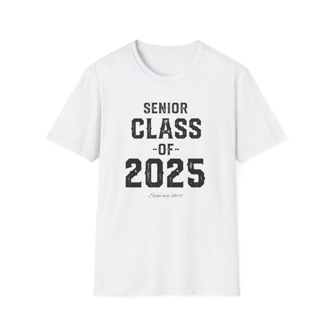 Unisex Adult Senior Class of 2025 Signatures Shirt - Etsy