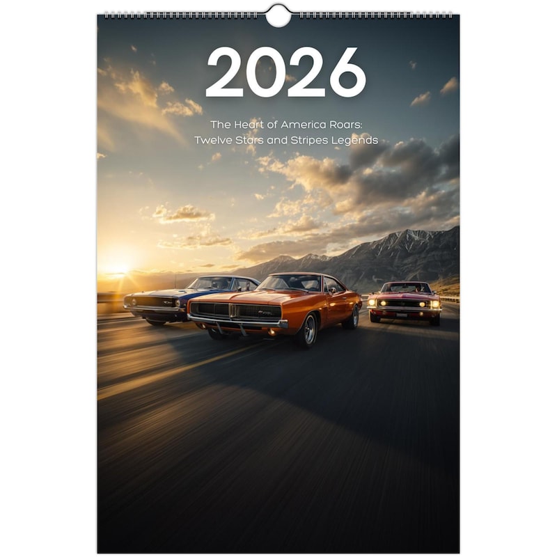 2026 Muscle Car Calendars - Etsy