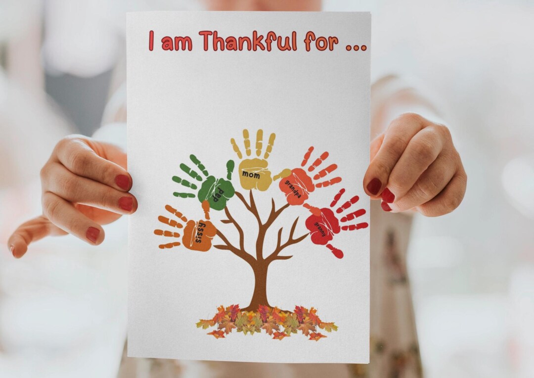 Thanksgiving Handprint Tree Craft | Gratitude Activity for Kids ...