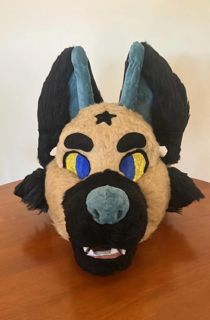 Fursuit Head German Shepherd X Alien - Etsy