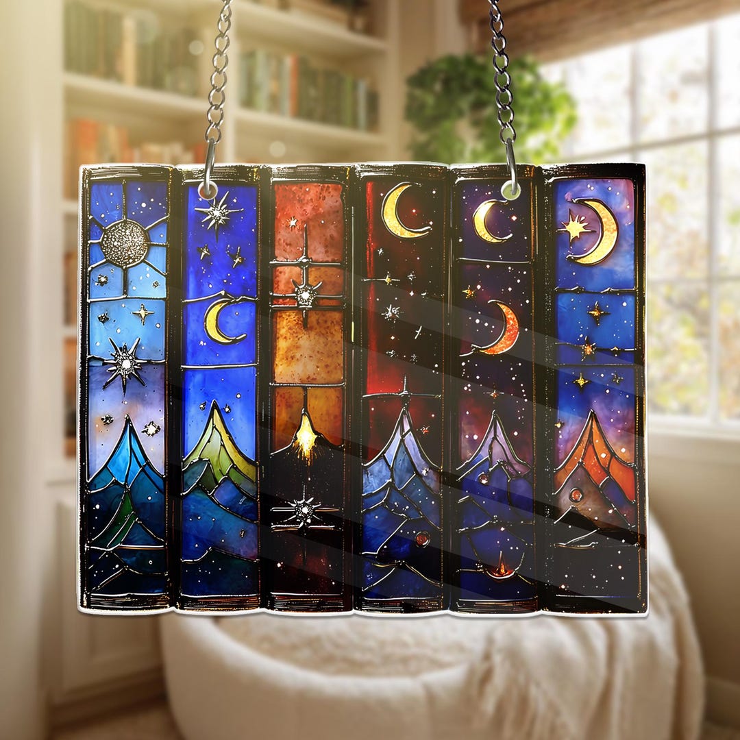 Romantasy Book ACRYLIC Window Hanging Decor, Fantasy Book Window ...