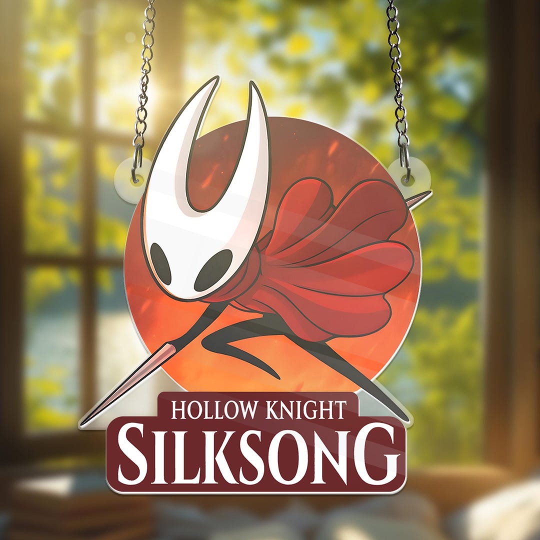 Hollow Knight ACRYLIC Window Hanging Decor, Hollow Knight Silksong ...
