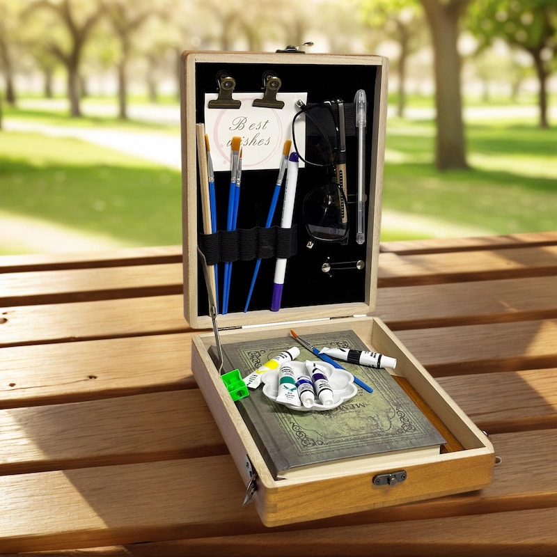 Vintage Wood Artist Box - Etsy