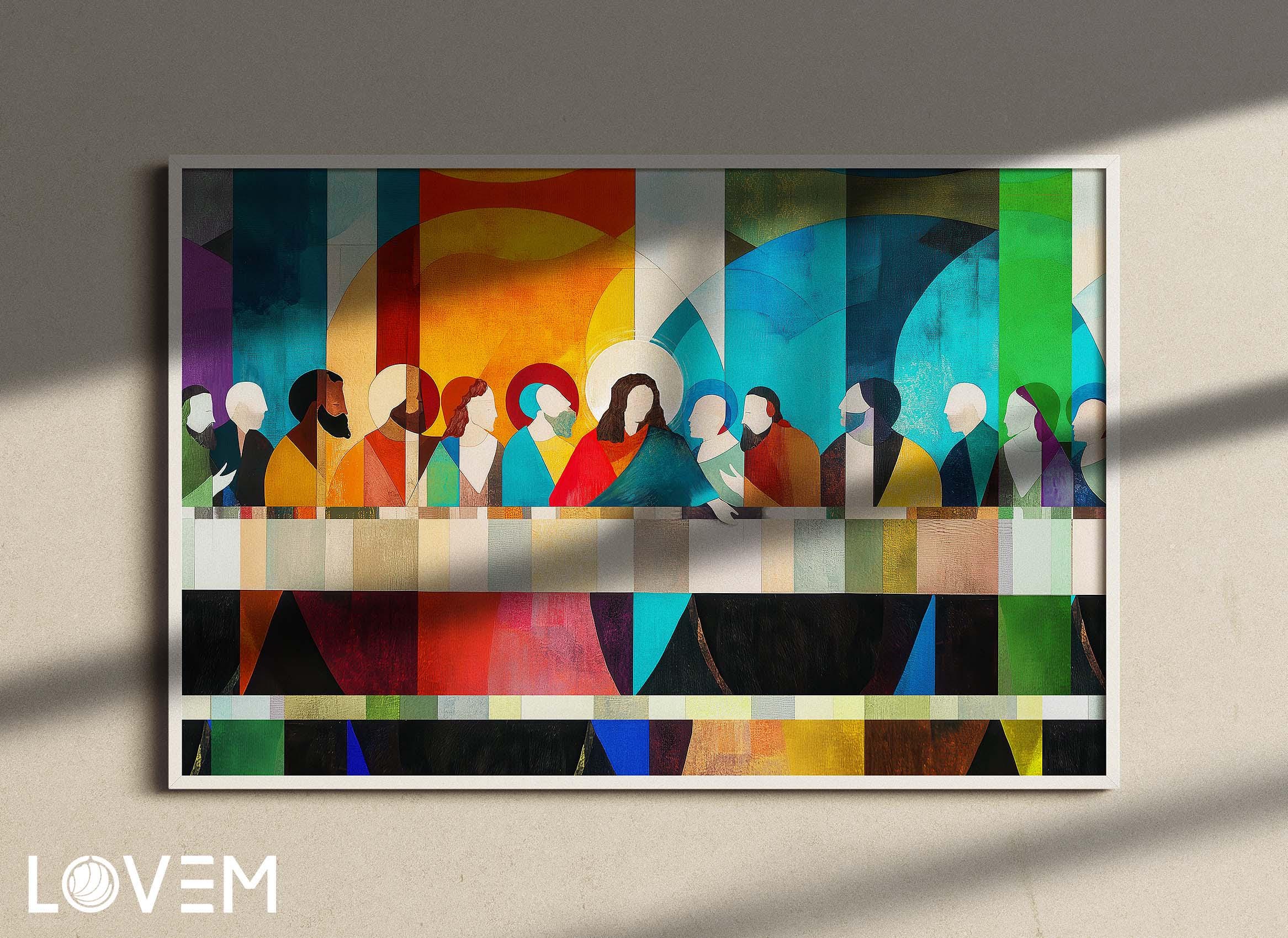 Printable Digital Illustration of the Last Supper, Beautiful, Hand ...
