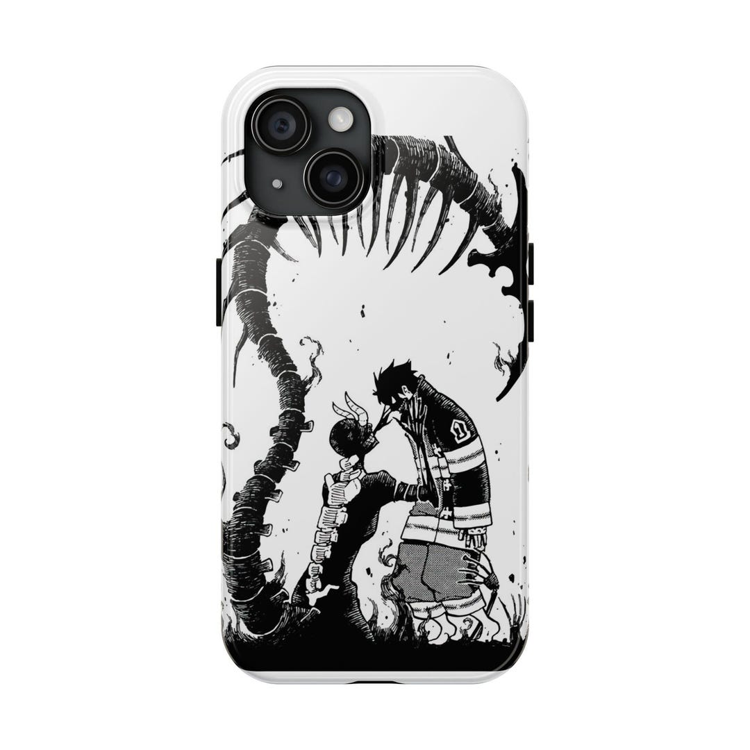 Anime Fire Force Shinra Tough Phone Case, Manga Protective Cover, Cool ...