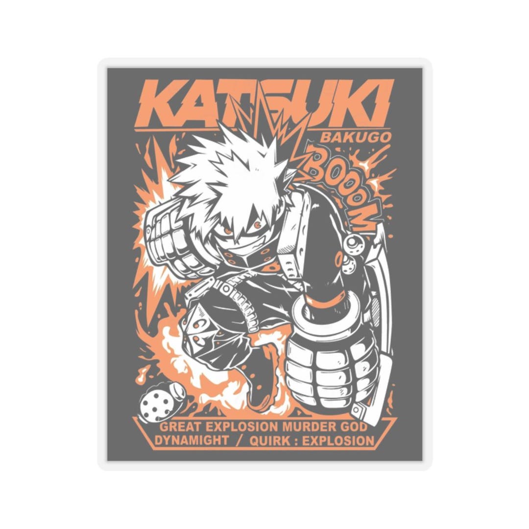 Anime Kiss-cut Stickers - Bakugo Explosion Design, Great for Laptops ...