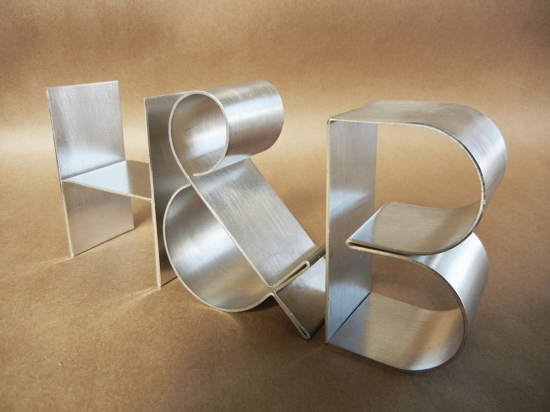 Letters Freestanding/initials/alphabet A-Z Signage/empire Real Metal - Etsy