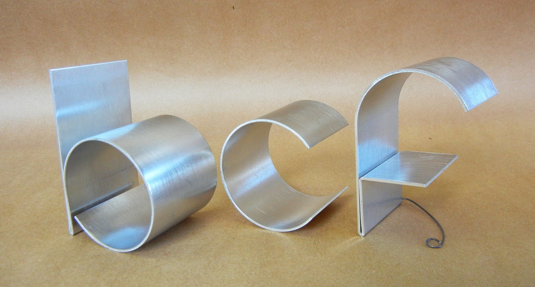 Metal Letters/personalized/ Lowercase Initials/ Freestanding Signage - Etsy