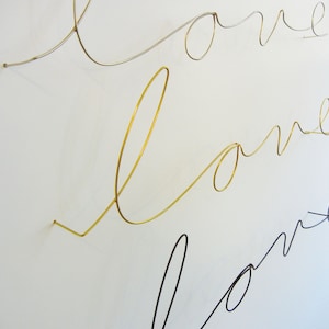 Metal Wire Word Love and Custom Names/words in New Mid Size - Etsy Canada
