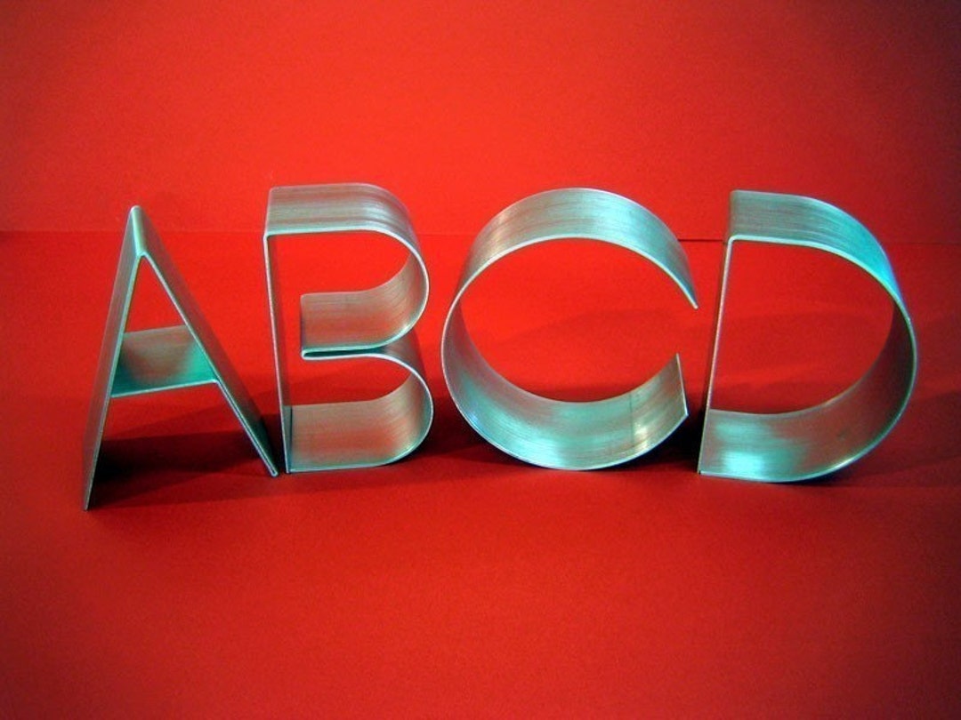 Letters Freestanding/initials/alphabet A-Z Signage/empire Real Metal - Etsy