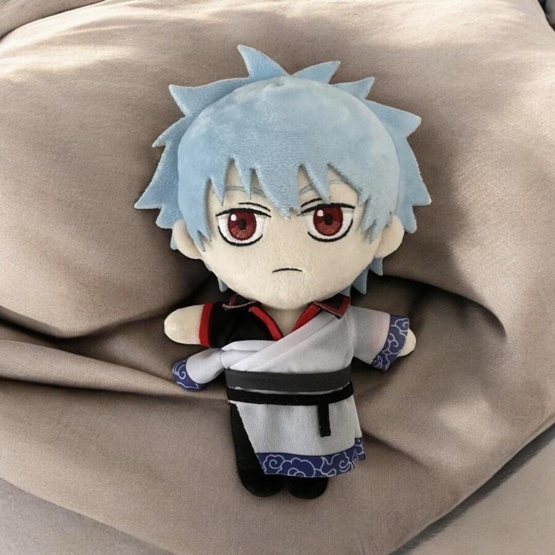 Gintoki Sakata Plush, Gintama Inspired Doll Toy, Adorable Anime Gift ...