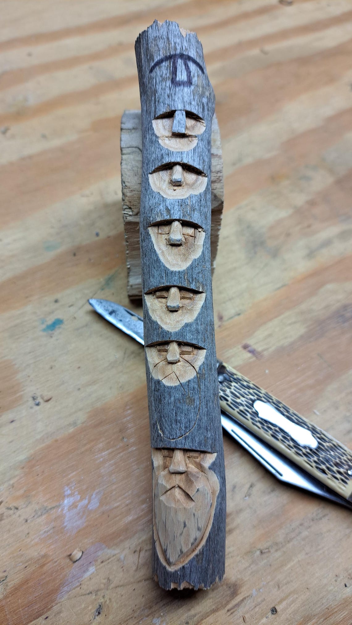 Whittling Kit for Beginners, Step-by-step Face Carving Guide, Vintage ...