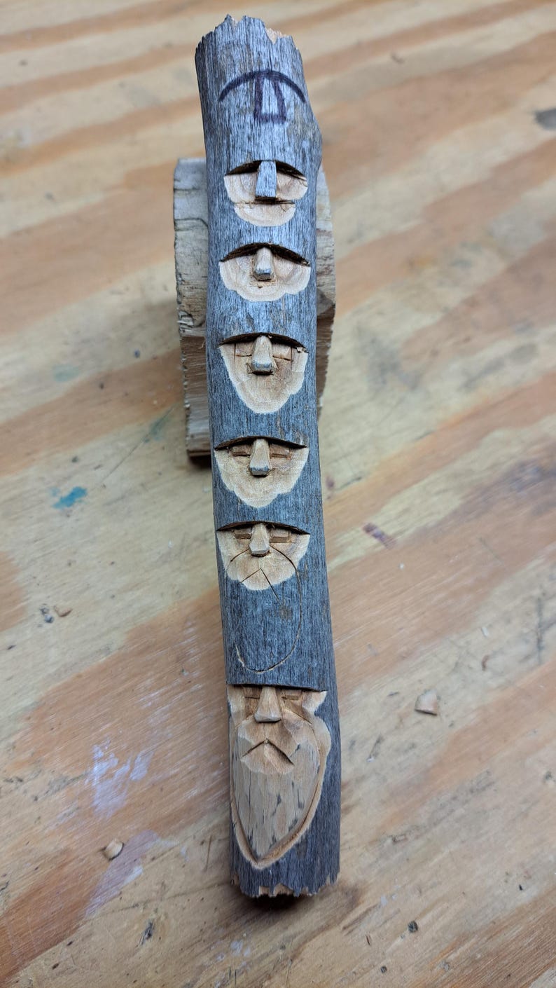 Whittling Kit for Beginners, Step-by-step Face Carving Guide, Vintage ...
