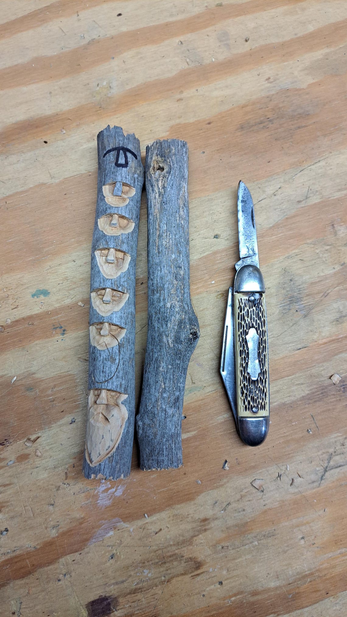 Whittling Kit for Beginners, Step-by-step Face Carving Guide, Vintage ...