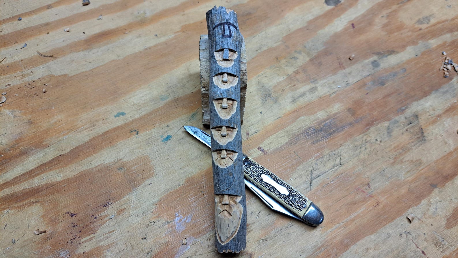 Whittling Kit for Beginners, Step-by-step Face Carving Guide, Vintage ...