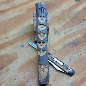 Whittling Kit for Beginners, Step-by-step Face Carving Guide, Vintage ...