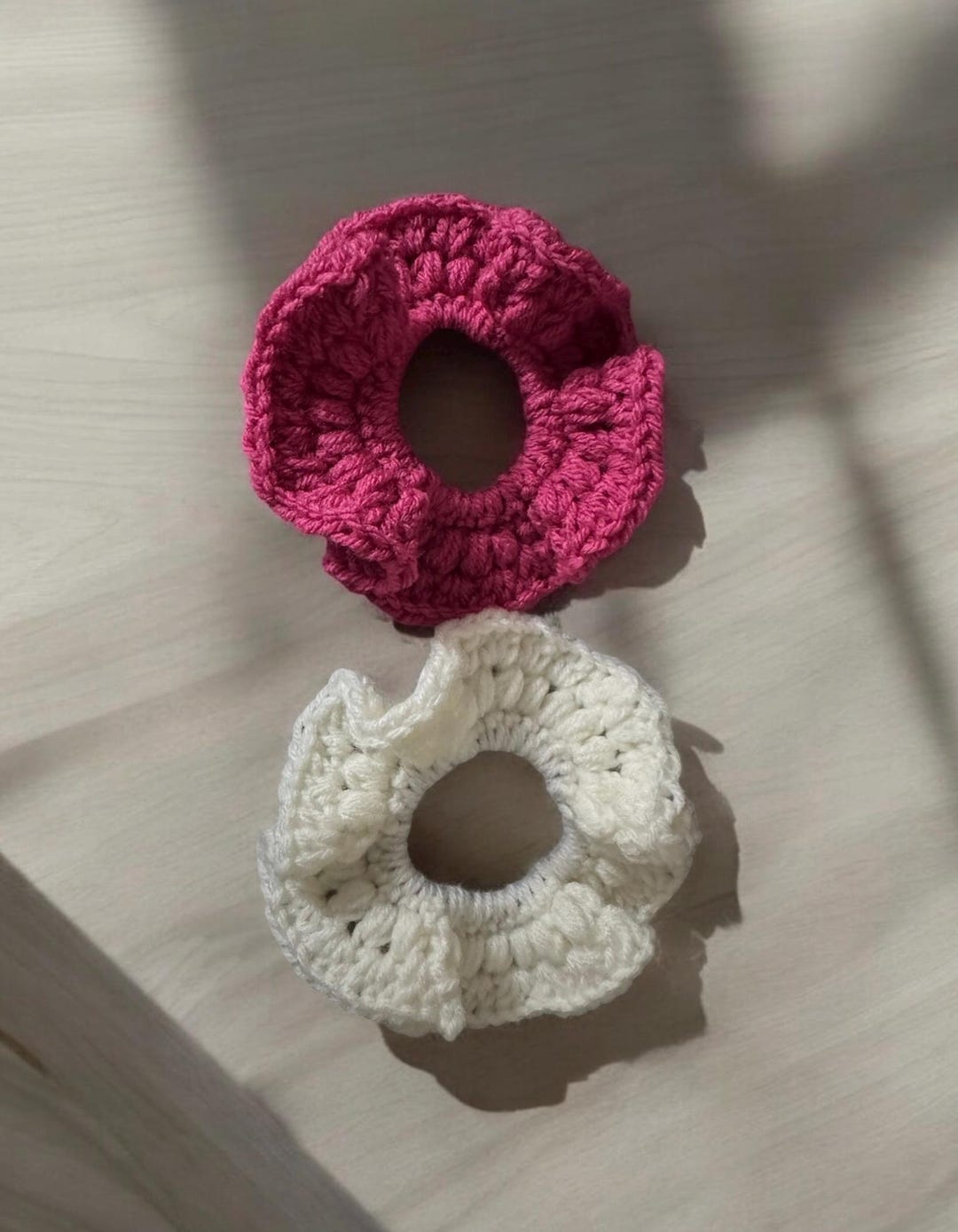 Puff Stitch Scrunchie Crochet Pattern - Etsy