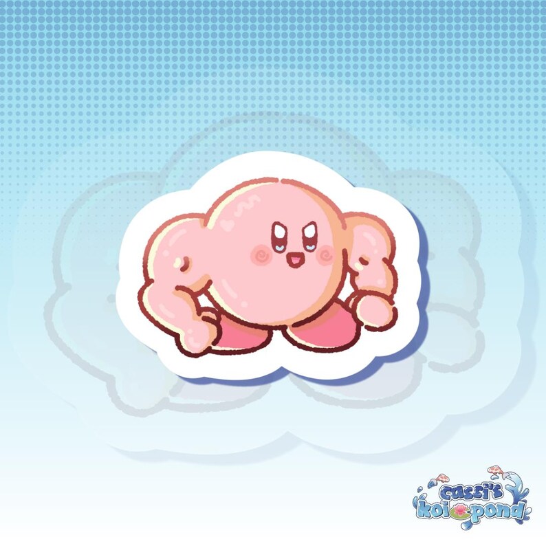 Pink Round Ball Vinyl Sticker | Cute Stickers, Waterproof, Laptop ...