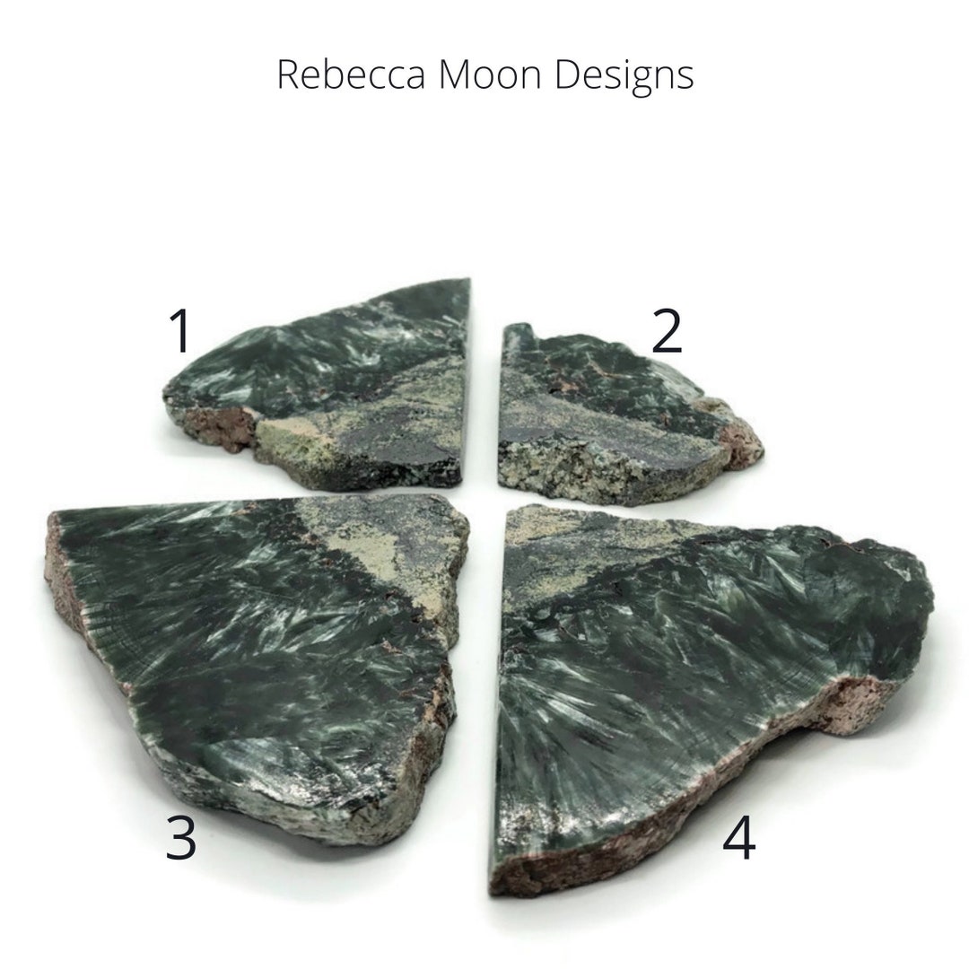 Seraphinite Slab | Seraphinite Slice | Mineral Specimen | Sacred Altar ...