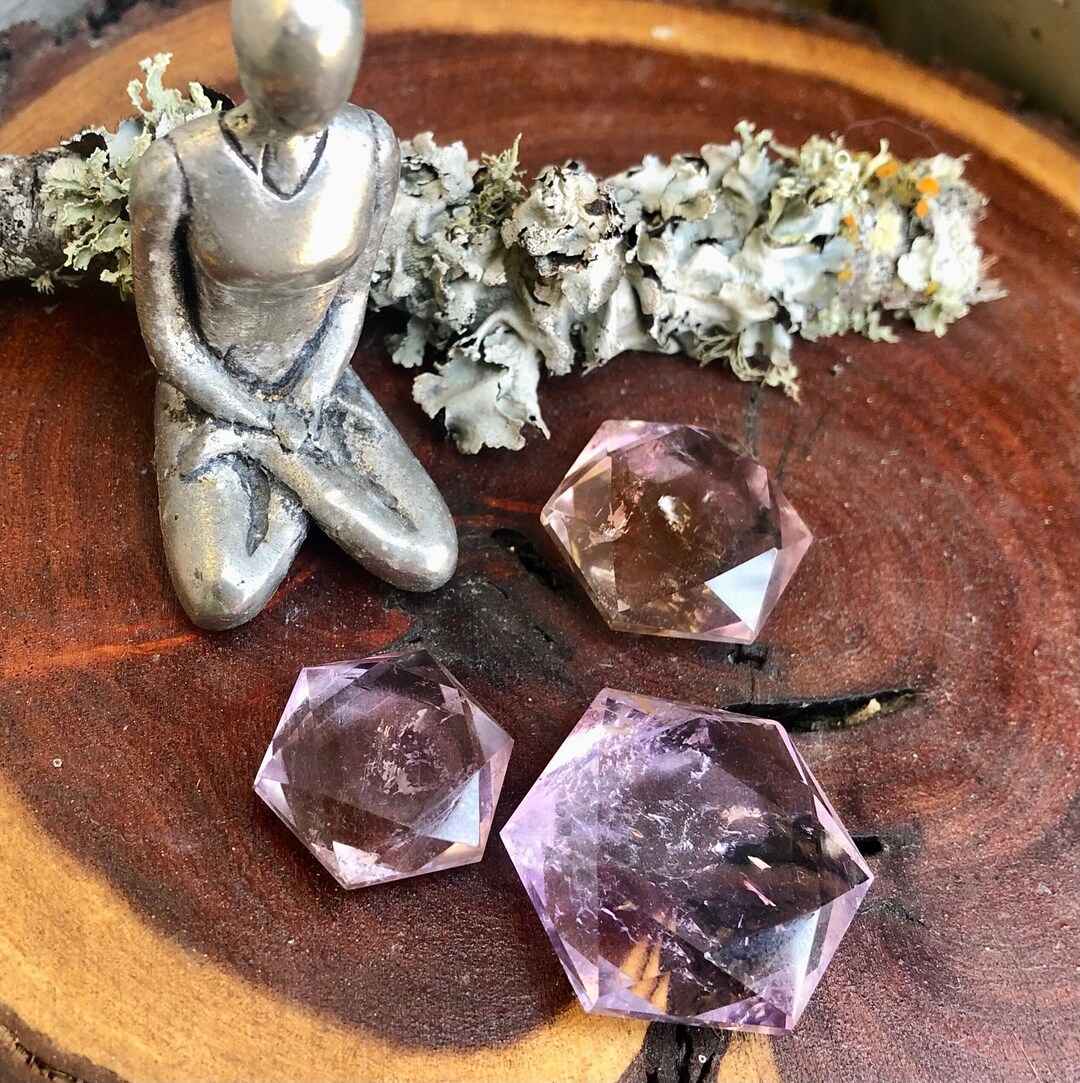 One Ametrine Star of David Carving | Amethyst and Citrine Crystal ...