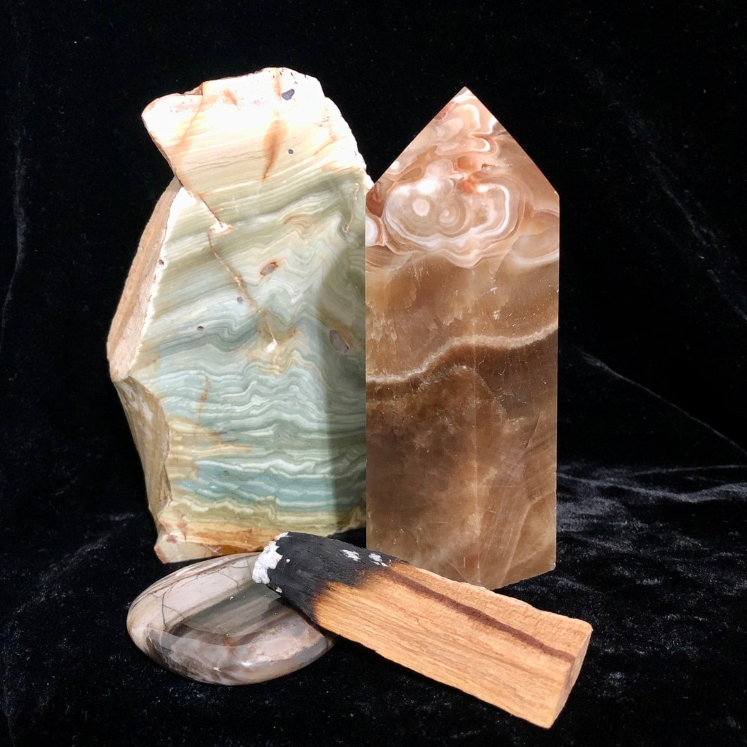 Amber Calcite Tower | Coffee Calcite Tower | Caramel Calcite Tower ...