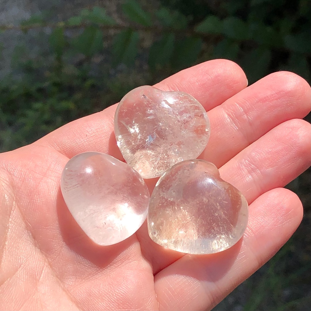 Clear Quartz Crystal Heart Crystals for the Crown Chakra Reiki Crystals ...
