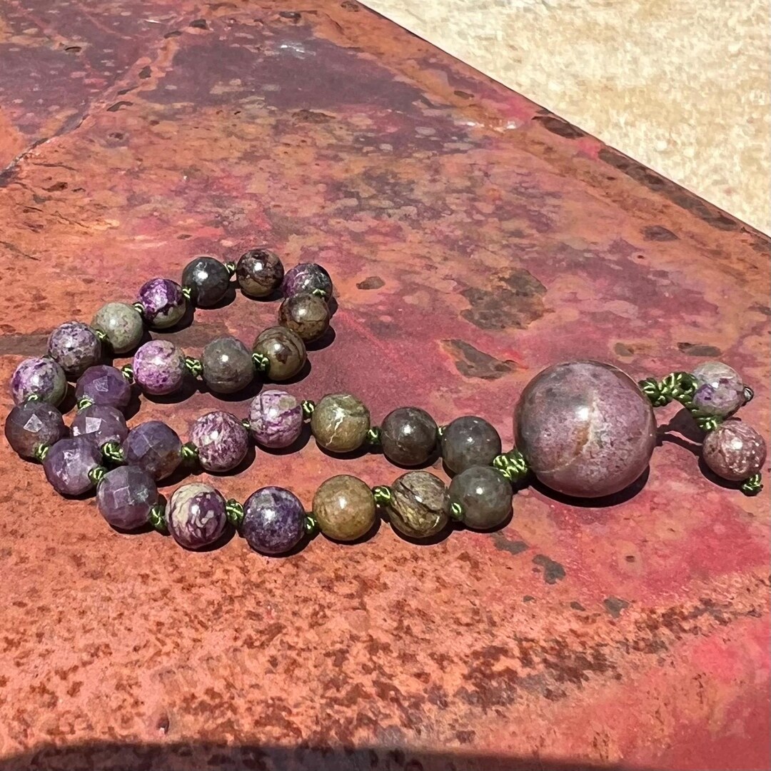 Atlantisite Premium Pocket Mala, Ruby Mala, Bloodstone Mala | 27 Bead ...