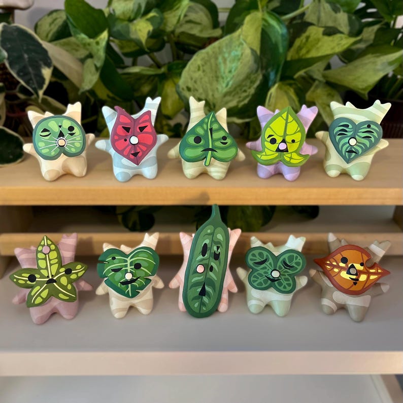 Korok Clay Figure Collection - 10 Handmade Cozy Desk Buddies - Zelda ...