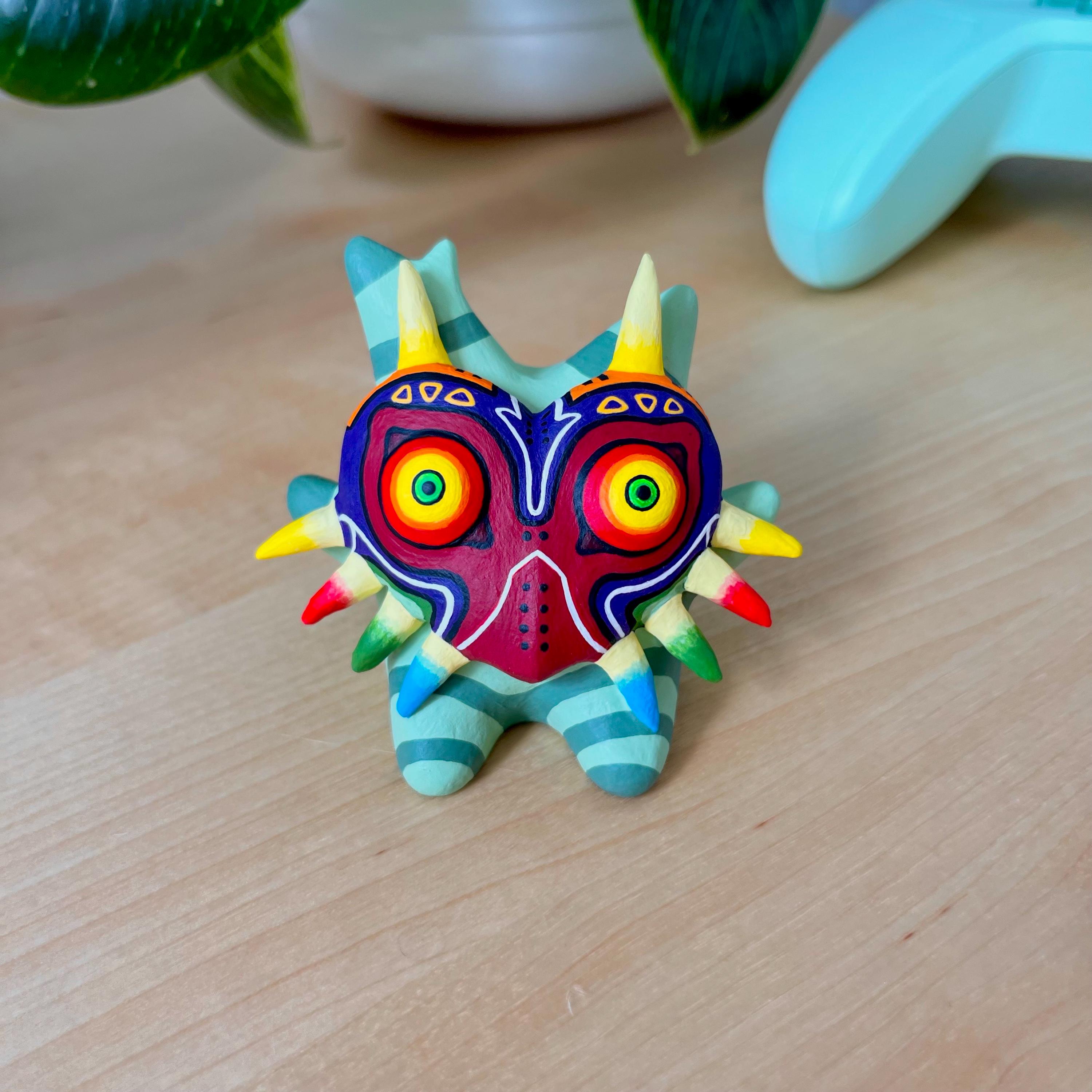 Korok Majora’s Mask Clay Figure - Handmade Cozy Desk Buddy - the Legend ...