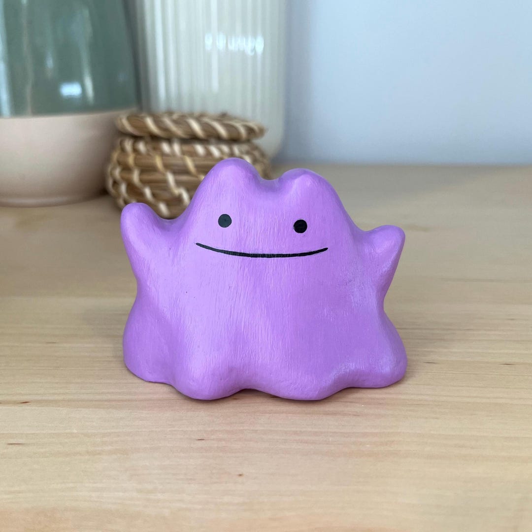 Ditto Pokémon Handmade Cozy Clay Figure Desk Buddy - Etsy