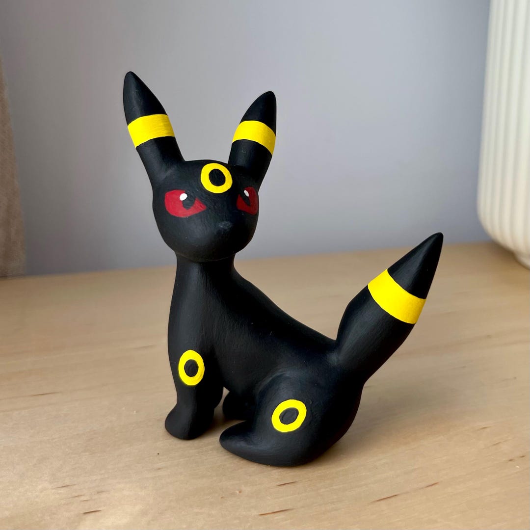 Umbreon Pokémon Handmade Cozy Clay Figure Desk Buddy - Etsy