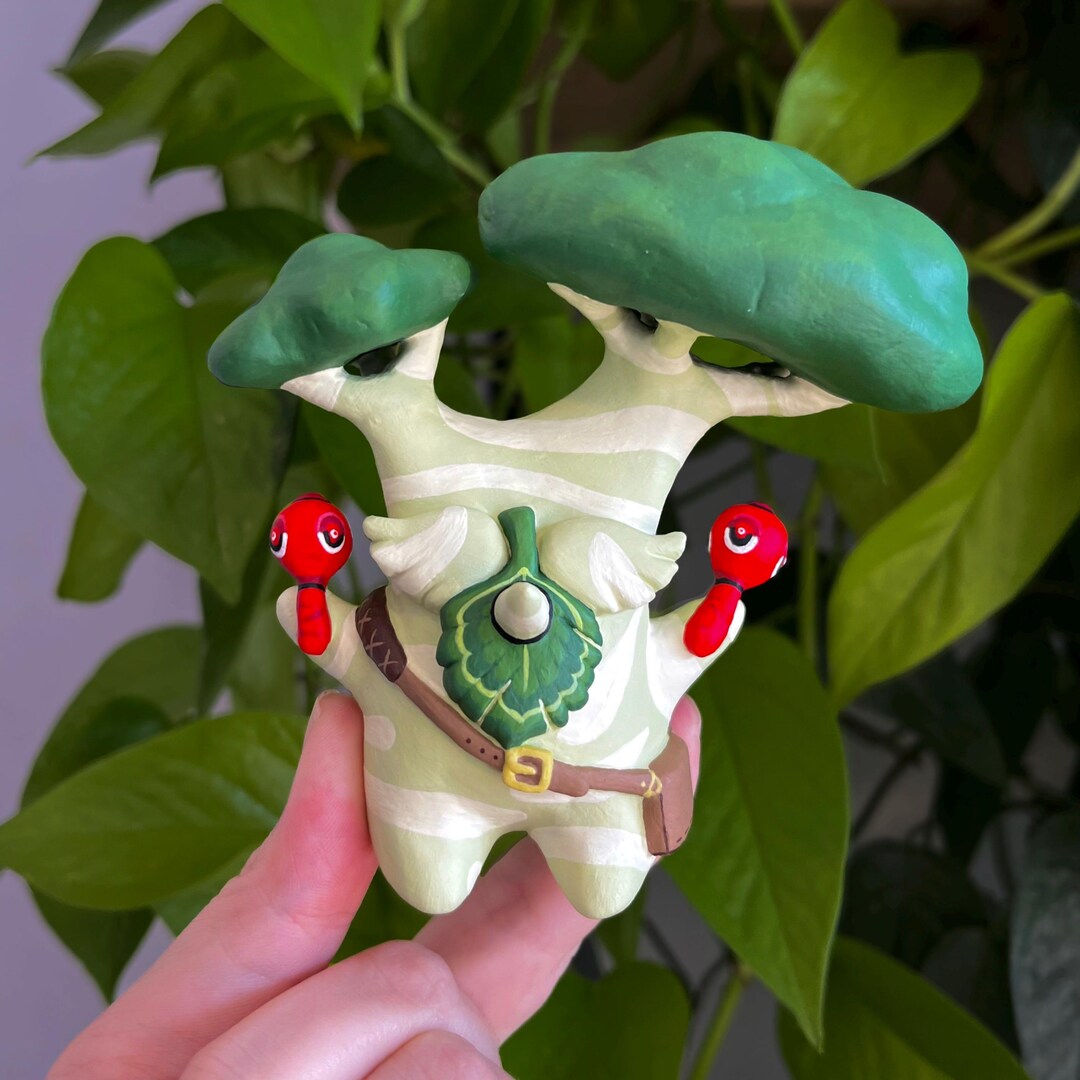 Hestu Korok Clay Figure - Handmade Zelda BOTW & TOTK Inspired Desk ...