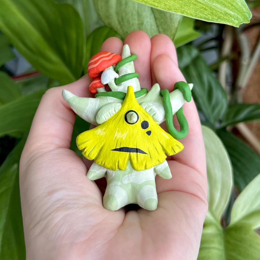 Korok Chio Zelda BOTW TOTK Handmade Cozy Clay Figure Desk Buddy - Etsy