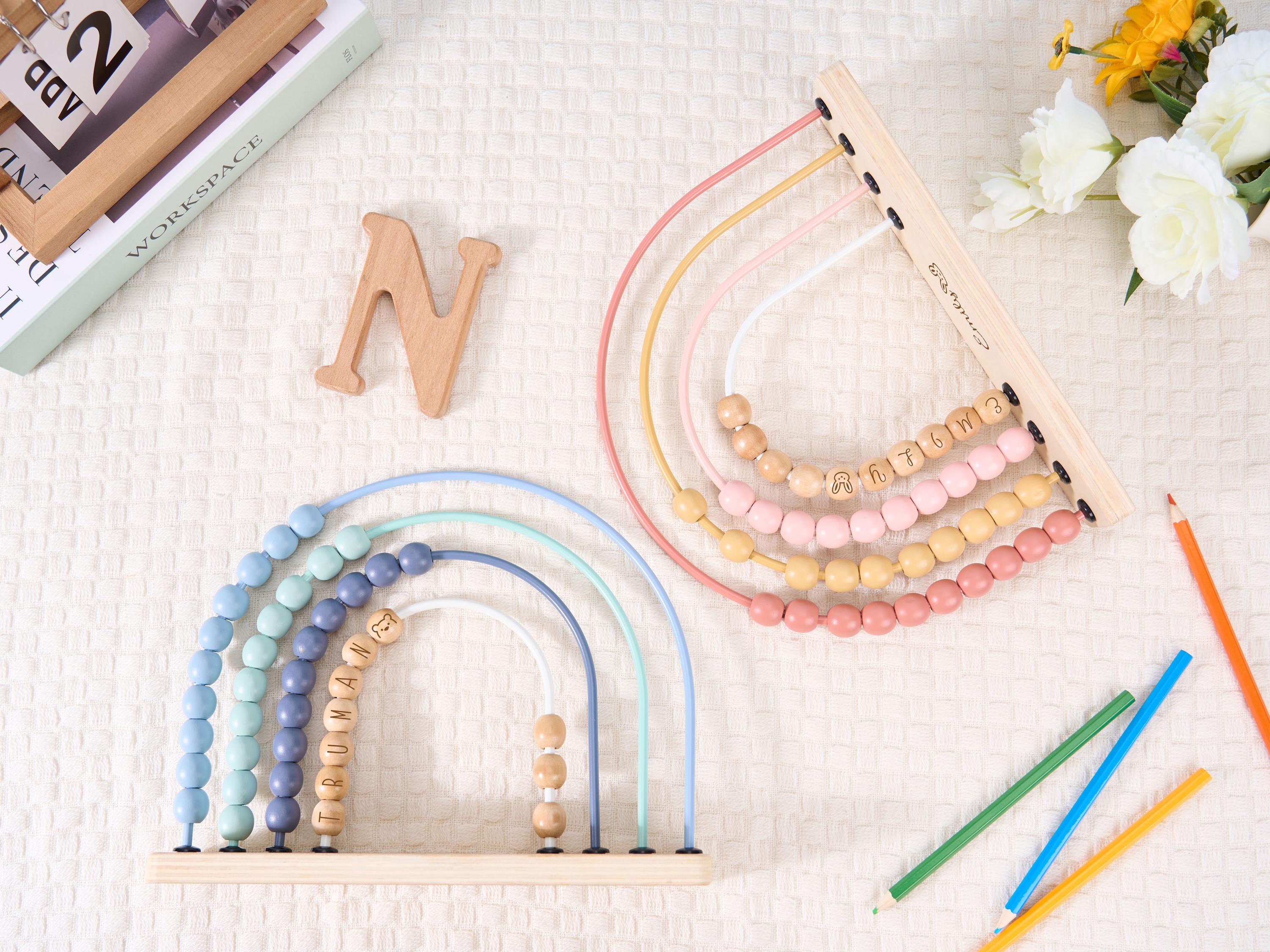 Personalized Montessori Abacus,custom Wooden Engraved Abacus,kid ...