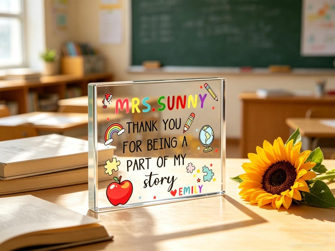 Teacher Appreciation Gift,personalized Teachers Plaque,thank You Gifts ...